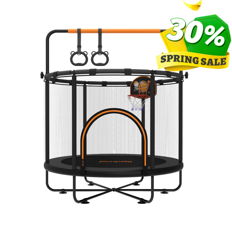 5 FT Monkey Bar Toddler Trampoline | JumpFly Trampolines