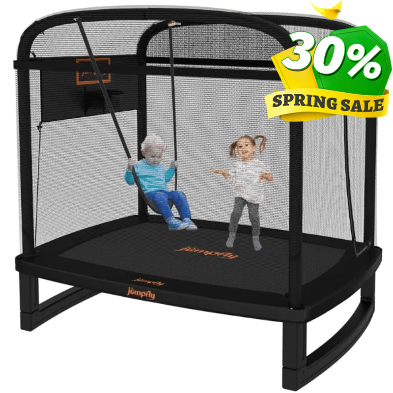 6FT Toddler Trampoline for Kids with Swing | JumpFly Trampolines
