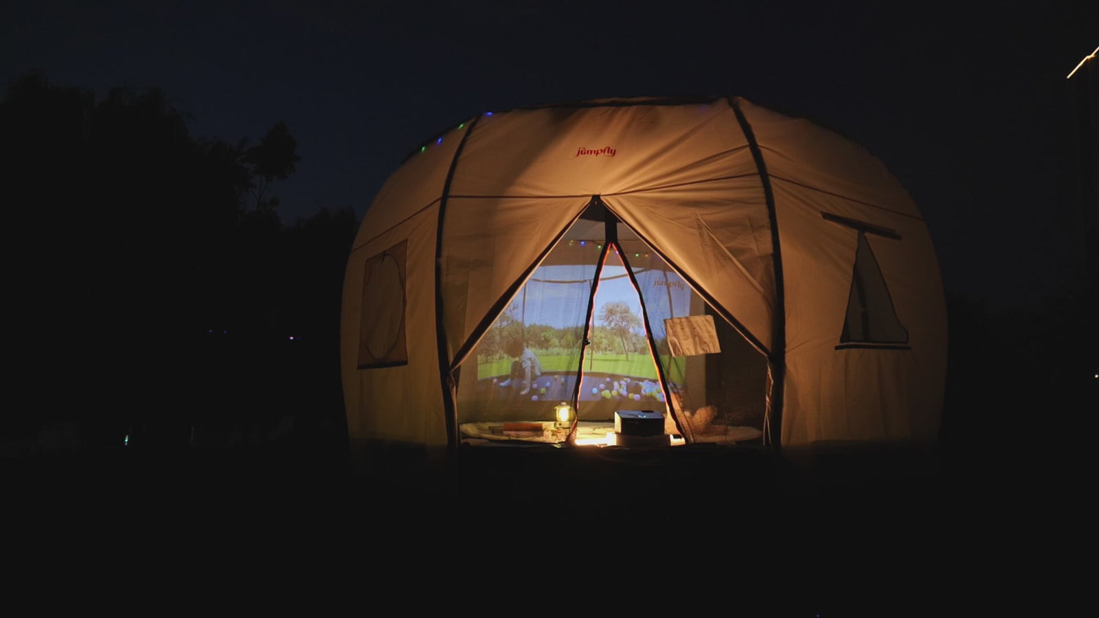 Jumpfly Customizable Trampoline Tent | JumpFly Trampolines